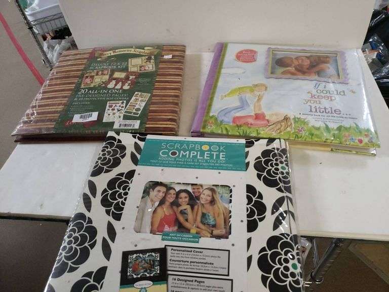 3 Scrapbooks Including Memory Book and Deluxe 12×12 Kit - Trice Auctions