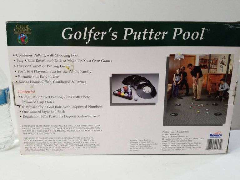 Club Champ Golfer’s Putter Pool Game Set with Accessories - Trice Auctions