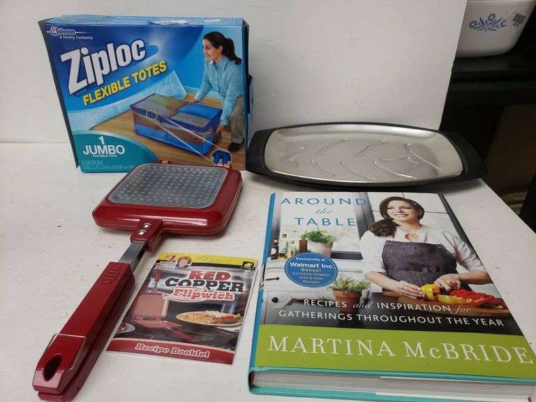 Collection of Kitchen Items Including Cookware and Cookbook - Trice Auctions