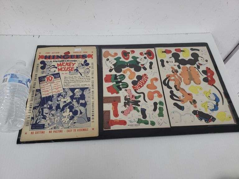 Hinges No. 107 Mickey Mouse Cut-Out Figures by P.F. King & Son - Trice ...