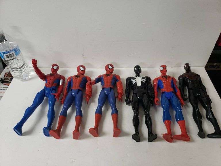 Collection of Spider-Man Action Figures with Various Designs - Trice ...