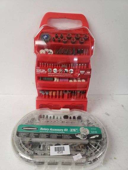 Rotary Tool Accessory Sets: 200-Piece ACE and 276-Piece Mastercraft ...