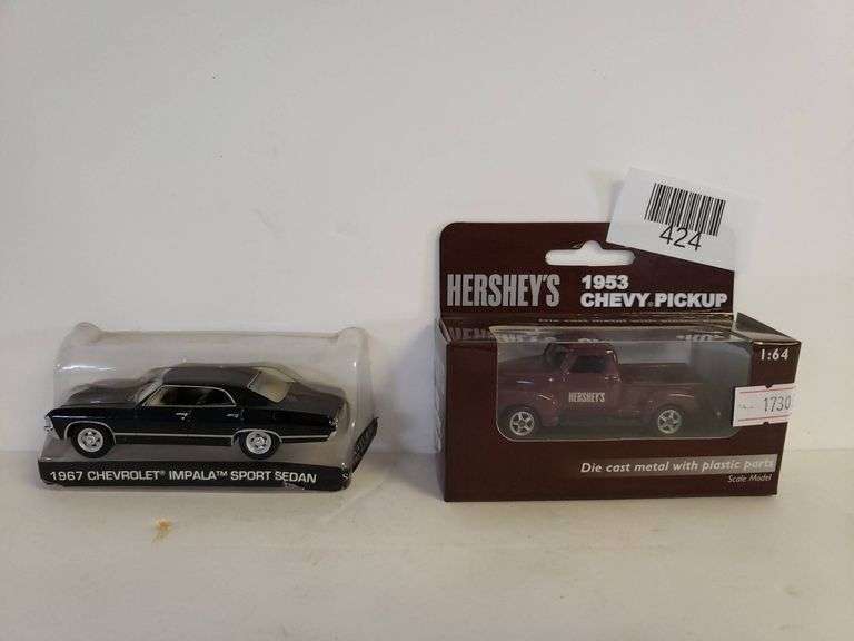 1967 Chevrolet Impala Sport Sedan and 1953 Chevy Pickup Die-Cast Models ...