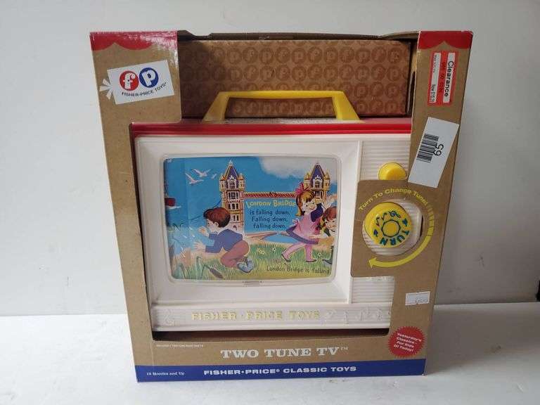 Fisher-Price Two Tune TV Classic Toy in Original Box - Trice Auctions