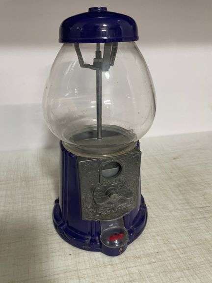 Vintage Purple Carousel Gumball Machine - Trice Auctions