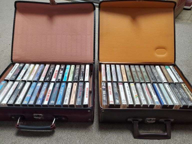 Cassette Tapes in Two Cases Featuring Various Artists - Trice Auctions