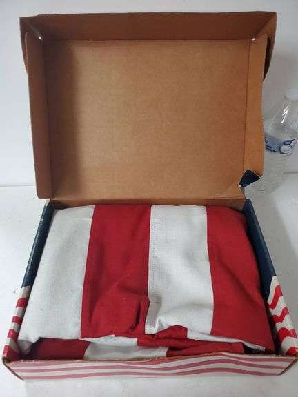 American Flag in Original Patriotic Box - Trice Auctions