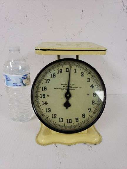 Yellow Scale Marked Patented 1912 and 1913 With 20 lb Capacity - Trice ...
