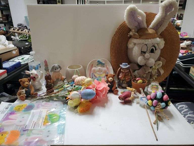 Collection of Easter Decorations Including Figurines and Decorative Items - Trice Auctions