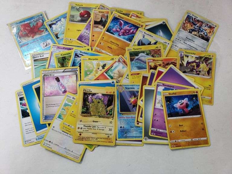 (50) Assorted Pokemon Trading Cards - Trice Auctions