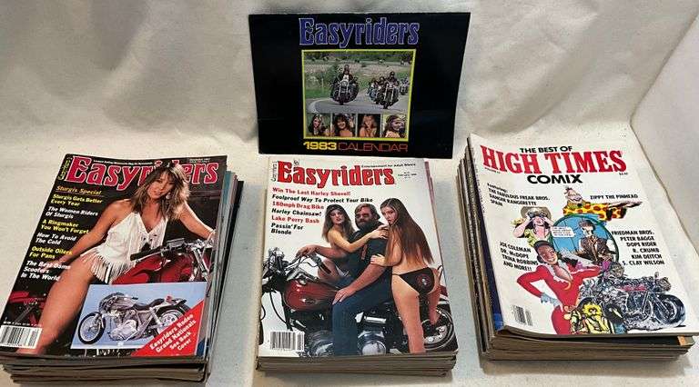 21 Easy Rider Magazines from 80s-90s, 11 High Times Magazines from 80s ...