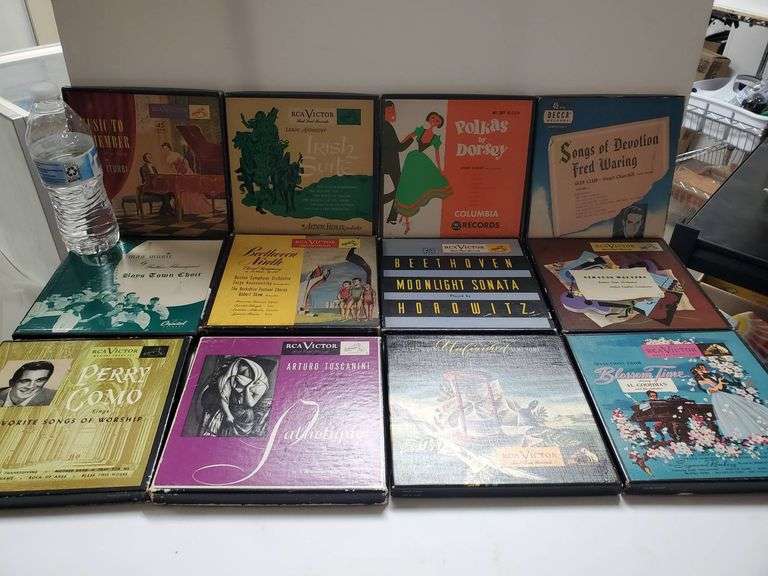 Lot of 12 Vintage Vinyl Record Box Sets Featuring Classical and Popular ...