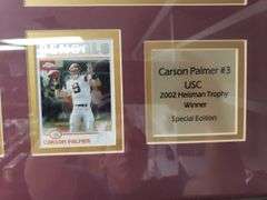 Framed Carson Palmer USC Display With Photo, Card, and Details Plaque ...
