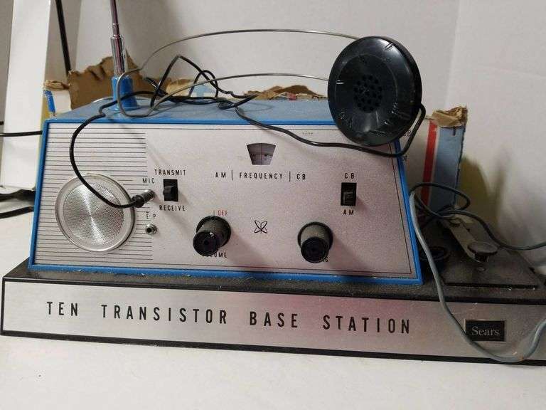 3 Piece Lot: Transistor Base Station with Original Box, Utensil Holder ...
