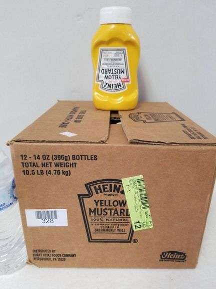 Full Case Heinz Mustard 12 Bottles 14 oz Each - Trice Auctions