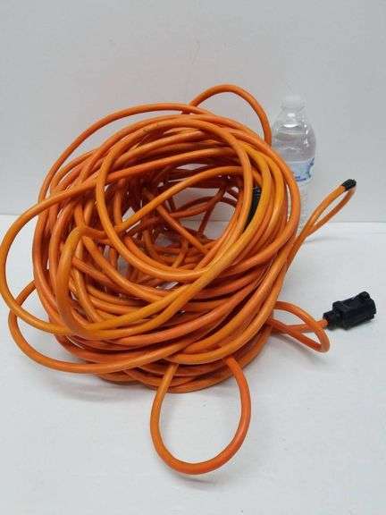 Long Orange Extension Cord with Plug - Trice Auctions