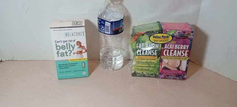NEW 2 Pack Damaged Boxes Fat Burn/Acai Berry Cleanses & One 90 Count ...