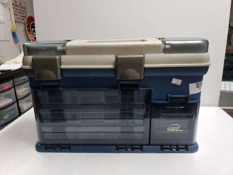 Plano Tackle Box With Assorted Fishing Accessories - Trice Auctions