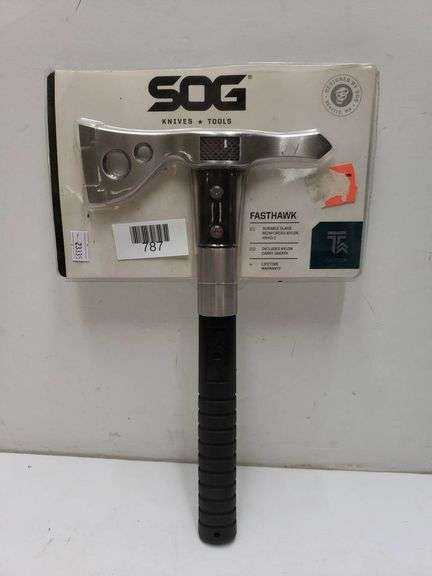 SOG FastHawk Tactical Tomahawk with Steel Blade and Nylon Handle ...
