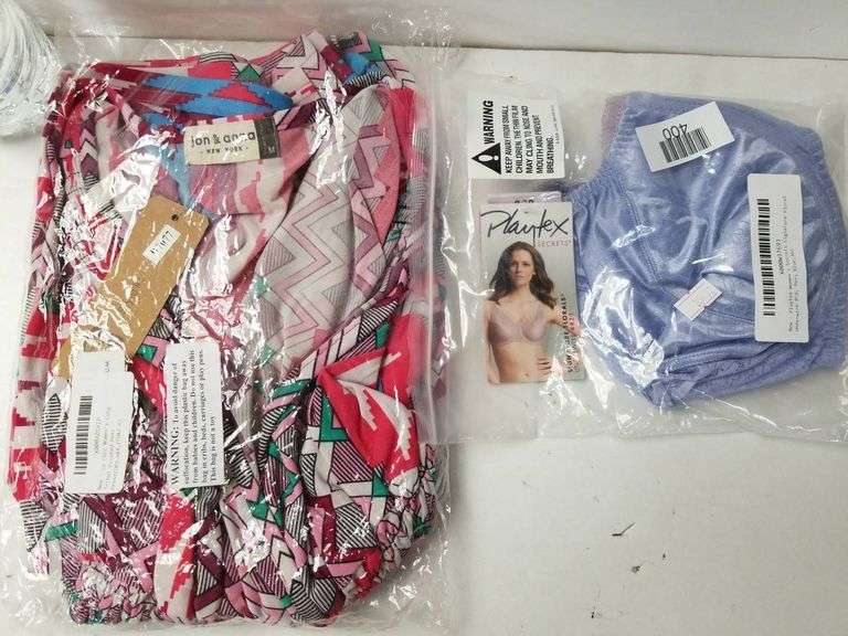 2 Piece Lot: Women’s Tribal Maxi Dress and Playtex Bra - Trice Auctions