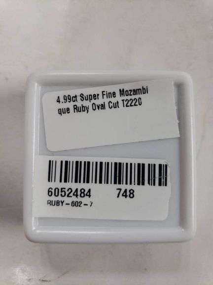 4.99ct Mozambique Ruby Oval Cut Gemstone - Trice Auctions