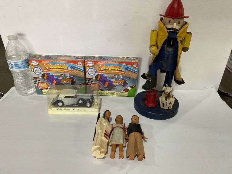 Nutcracker, AntyDolls, Rolls Royce Die Cast Car And 2 Playstix Race Car ...