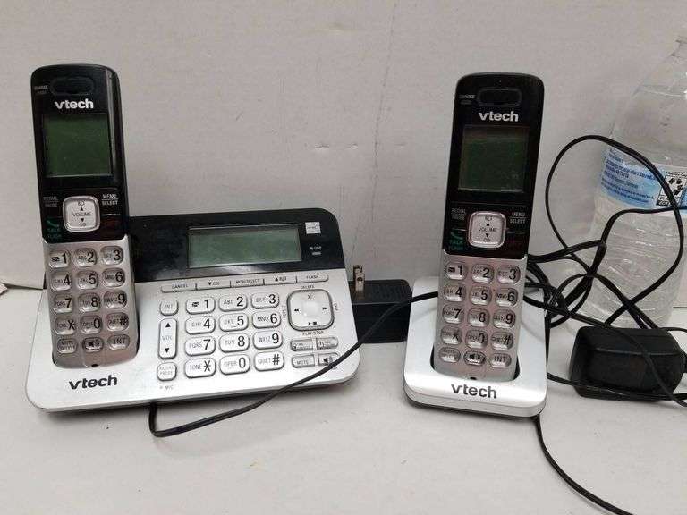 VTech Cordless Phone System With Base and Handsets - Trice Auctions