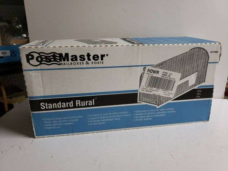PostMaster Standard Rural Mailbox with Appears New Condition - Trice ...
