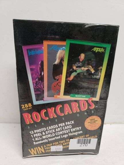 Rockcards Series 1 Trading Cards Box with 288 Cards (Appears New ...