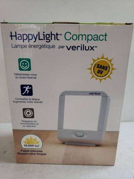 HappyLight Compact Energy Lamp by Verilux with 10000 Lux UV-Free Light ...