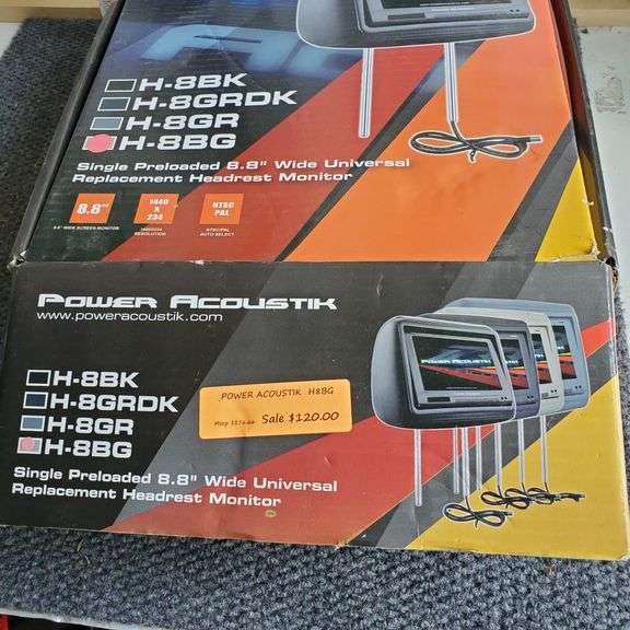 New Power Acoustik H-8BG Single Preloaded 8.8" Wide Universal ...