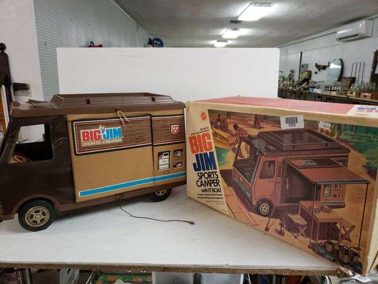 Big Jim Sports Camper Toy Vehicle with Original Box - Trice Auctions