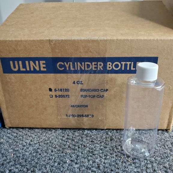 (36) New Uline 4 oz Cylinder Bottles Item S-18120 - Trice Auctions