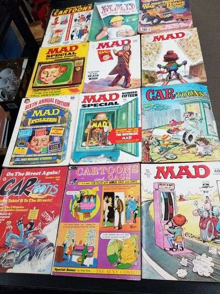 14 Mad and Cartoon Comic Magazines From 1960s to 1970s - Trice Auctions