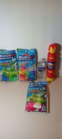 NEW Iron Man Splash Pumper & Three Various 100+ Count Fill & Tie Water ...