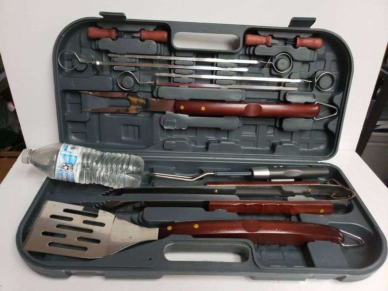 Barbecue Tool Set with Case and Assorted Accessories - Trice Auctions