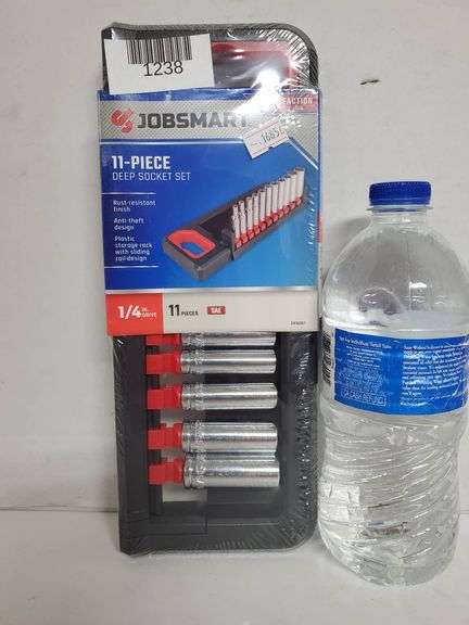 JobSmart 11-Piece Deep Socket Set With Storage Case - Trice Auctions