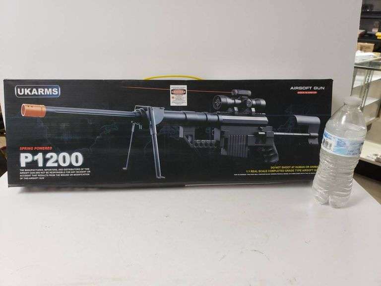 UKARMS P1200 Spring-Powered Airsoft Gun in Original Packaging - Trice ...