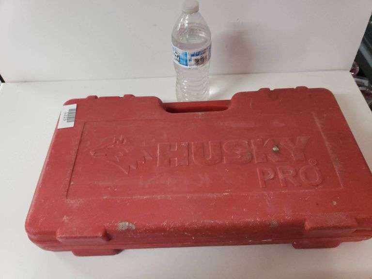 Husky Pro Tool Set with Red Hard Case and Assorted Sockets - Trice Auctions