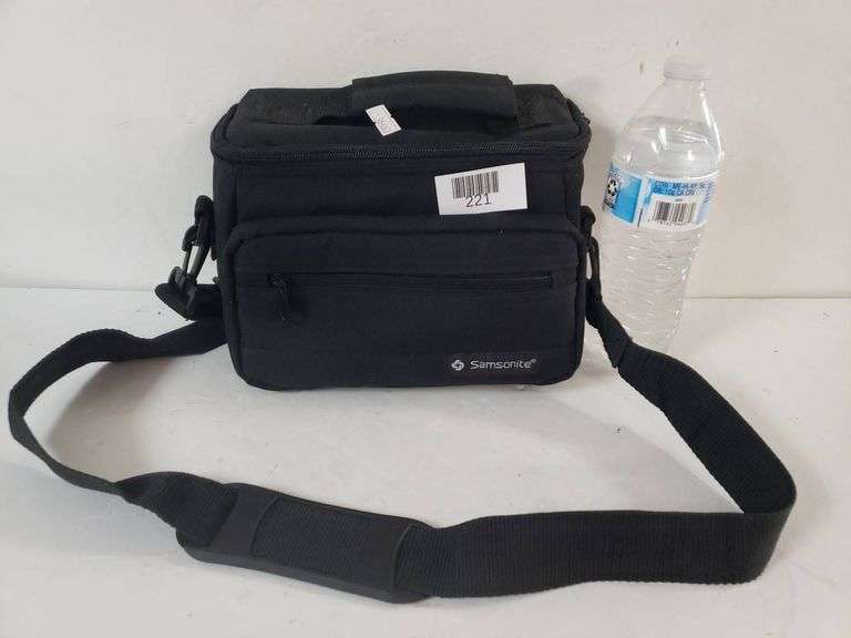 Black Samsonite Soft-Sided Carry Bag with Adjustable Strap - Trice Auctions