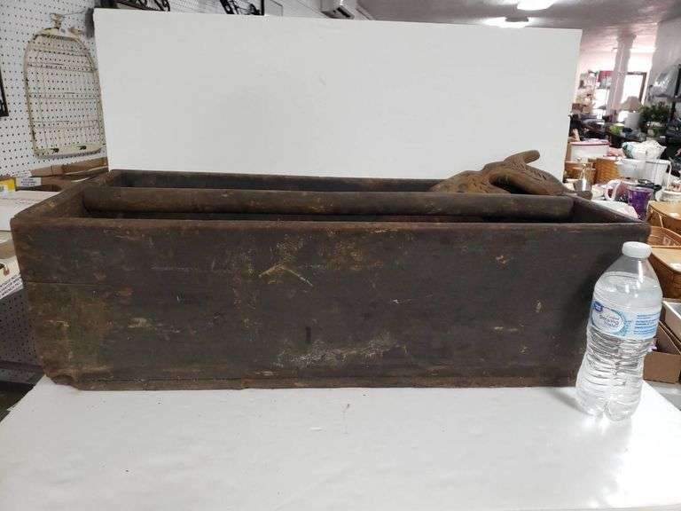 Rectangular Storage Box with Hand Saw and Miscellaneous Tools - Trice ...
