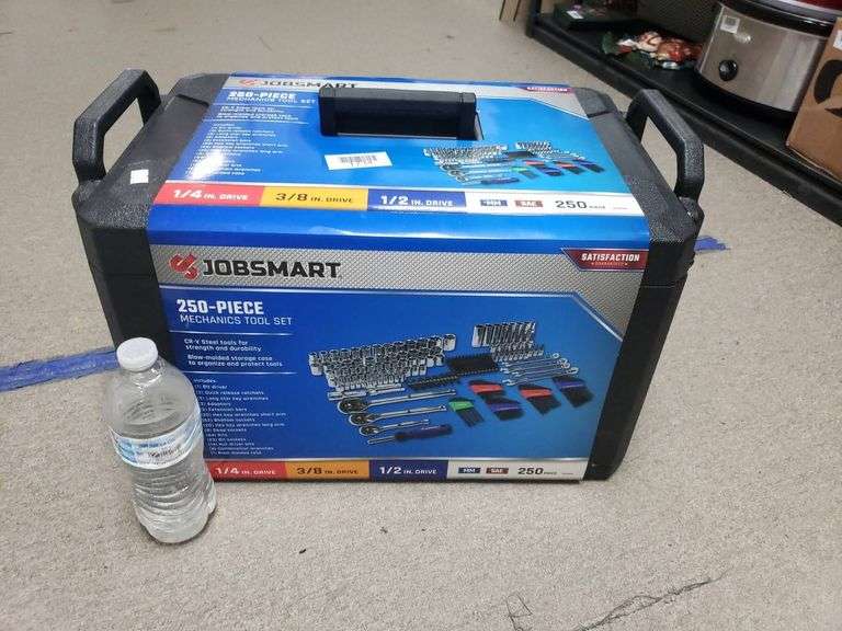 JobSmart 250-Piece Mechanics Tool Set with Case - Trice Auctions