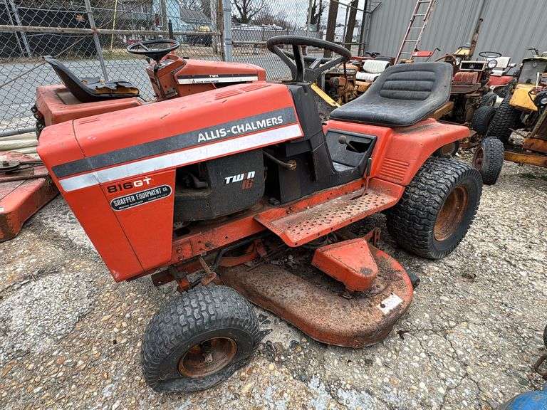 Allis-Chalmers 816 GT Shaffer Equipment Riding Lawn Tractor - Trice ...