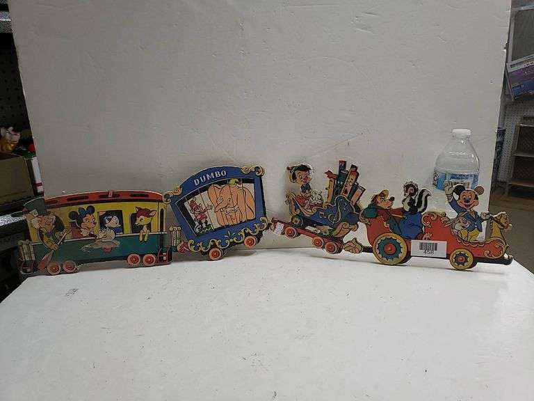 Disney Character Train Cardboard Cutouts - Trice Auctions