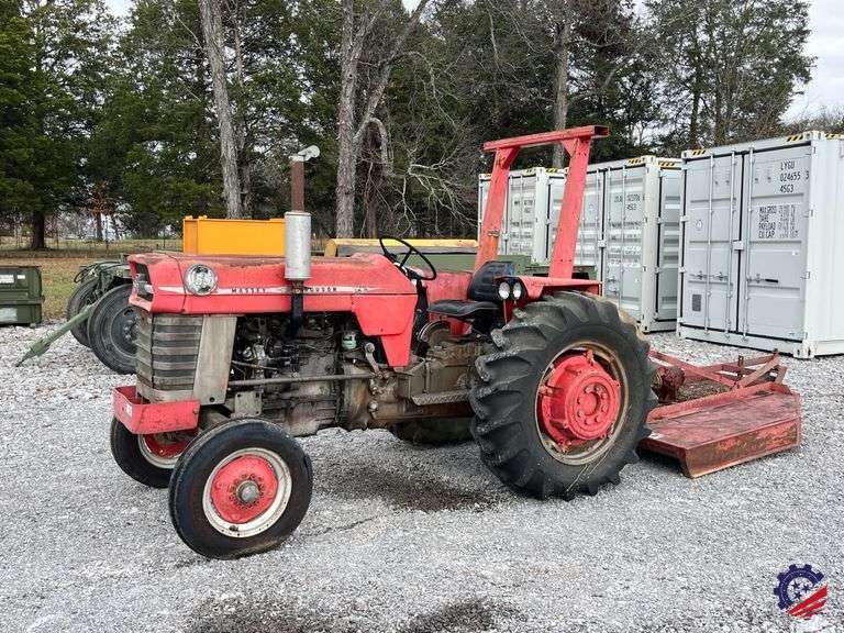 MASSEY FERGUSON MF165 Farm Tractor With Rotary Cutter - TriStar Auction ...