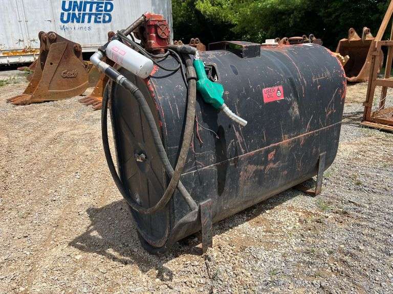 Used Oil Tank with Pump and Dispenser - TriStar Auction Group