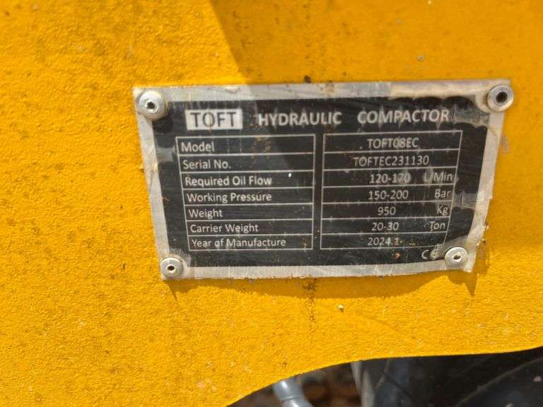 2024 Toft 08EC Hyd Compactor Attachment - TriStar Auction Group