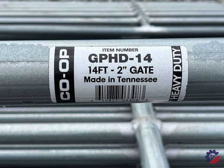 NEW CO-OP 14’x4’x2” Heavy Duty Pole Gate - TriStar Auction Group