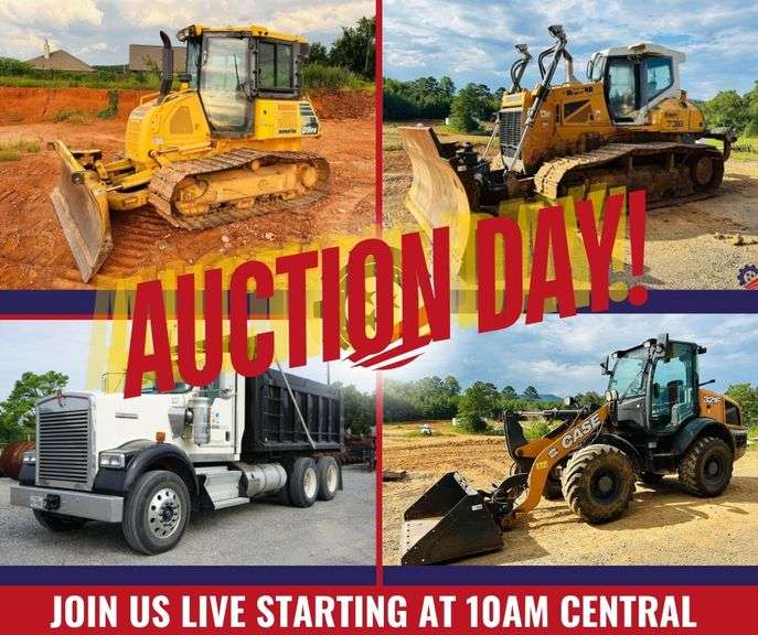 HOT Summer Heavy Equipment Live Virtual Auction - TriStar Auction Group