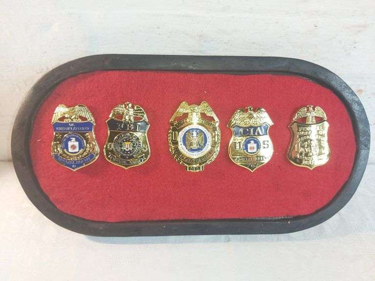 Collection of Five United States Security Services Badges - Tullochs ...